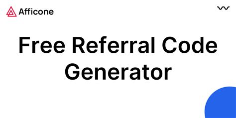 Free Referral Code Generator