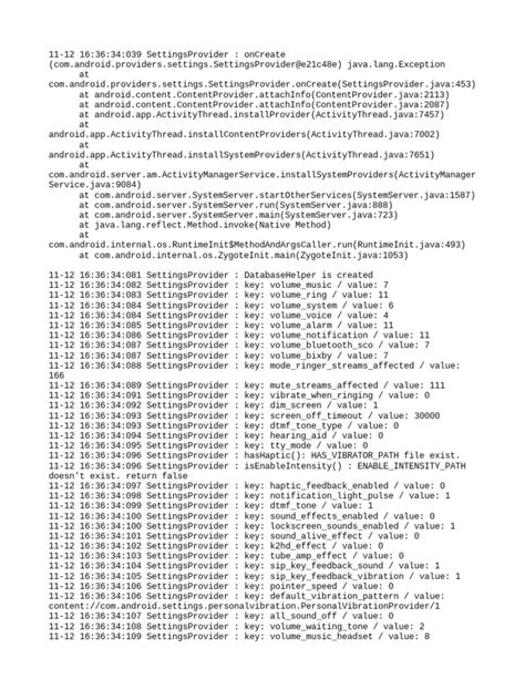 Settingsprovider Pdf Java Programming Language Computing