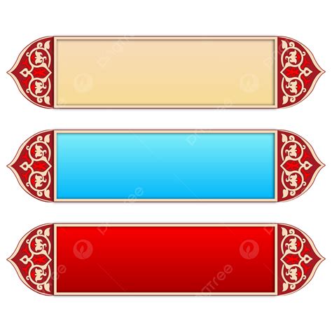 럭셔리 황금 아랍어 이슬람 배너 제목 프레임 텍스트 상자 Png 투명 배경 세트 무료 벡터 및 럭셔리 황금 아랍어 이슬람 배너 세트 제목 프레임 추상 텍스트 상자 배너