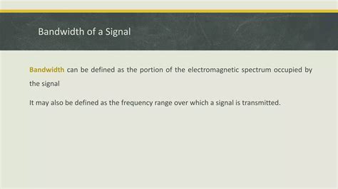 Bandwidth Pptx Digital Audio Computer Software And Applications