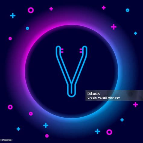 빛나는 네온 라인 의료용 핀셋 아이콘은 검은색 배경에 분리되어 있습니다 의학과 건강 해부학 적 핀셋 다채로운 개요 개념입니다 벡터 갈고리 발톱에 대한 스톡 벡터 아트 및