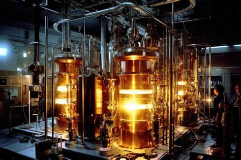 Premium Ai Image Theme Of Nuclear Fusion Large Experimental Setup In A Laboratory With Plasma