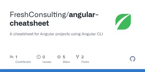 Github Freshconsultingangular Cheatsheet A Cheatsheet For Angular