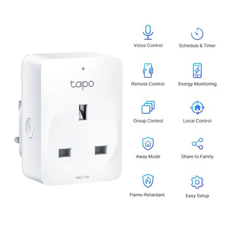 Tp Link Tapo Mini Smart Wi Fi Socket Energy Monitoring