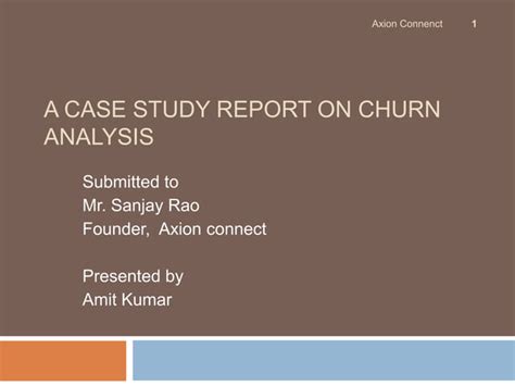 A Case Study On Churn Analysis1 PPTX