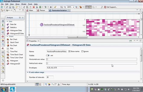 Anylogic Visualization And Output Part Adding Parameter Variation Experiment Youtube