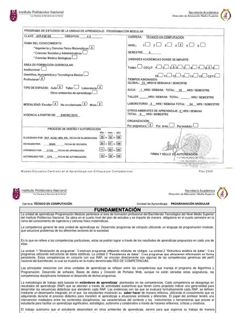 Programación Modular Pdf Aprendizaje Maestros