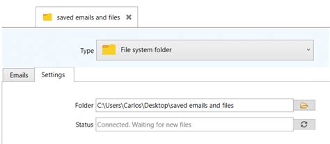 using a normal folder as an email source email parser software