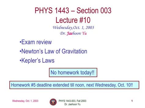 Ppt Phys 1443 Section 003 Lecture 10 Powerpoint Presentation Free