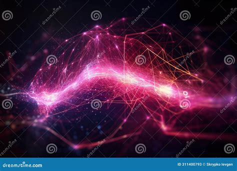 Cutting Edge Technologies Of Artificial Intelligence Neural Connections Stock Illustration
