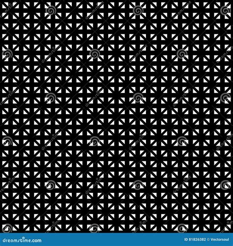 Tileable Grid Mesh Geometric Pattern Series Repeatable Monochrome Texture Stock Vector