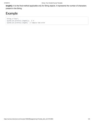 Arrays In Java PDF