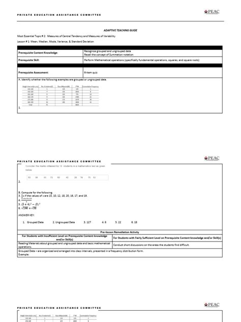 Met 2 Lesson 1 Mean Median Mode Variance And Standard Deviation