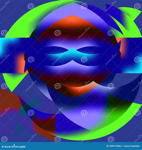 Abstract Bright Multicolored Translucent Background Fantastic Space