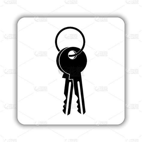关键 黑色矢量图标