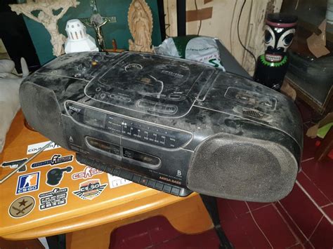 Sony Megabass Cfd 110 Stereo Boombox Defective Cd Cassette Player Radio