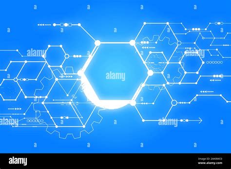Abstract Technology Background With Various Technology Elements Hi Tech