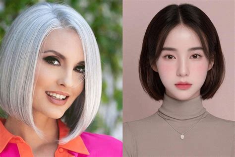 ۲۵ مدل موی کوتاه دخترانه تا گردن برای صورت گرد، موی لخت و فر ستاره