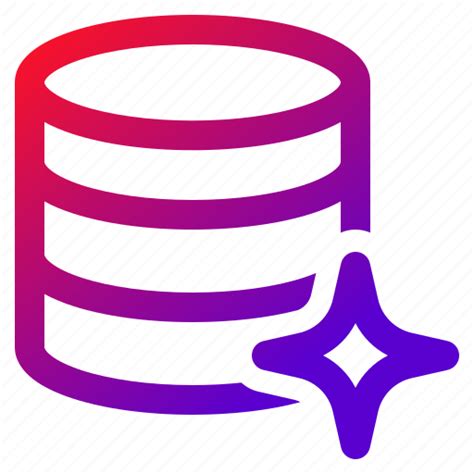 Database Ai Big Data Artificial Intelligence Chip Icon Download