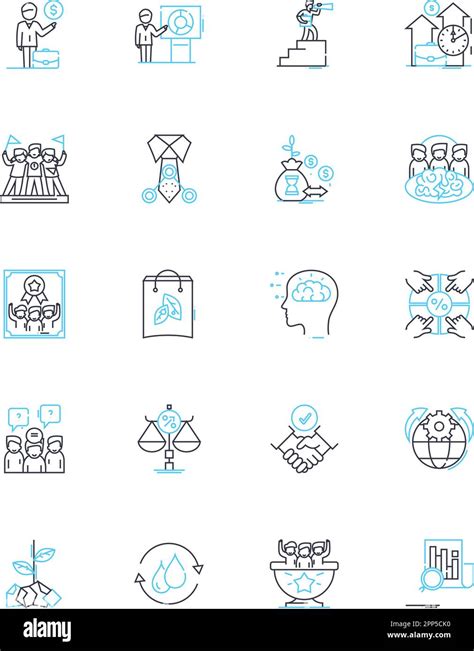 Worldwide Nerk Linear Icons Set Connectivity Globalization Interconnectivity Nerk
