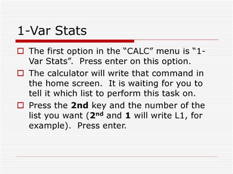 Calculations With Lists Ppt Download