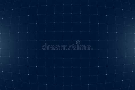Vr Hud Futuristic Interface Voluminous Square Grid Line And Dot Head Up Display Blue Pattern