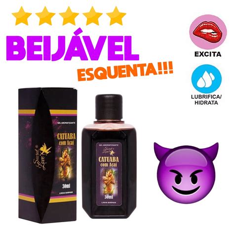 Lubrificante Esquenta Beijável Sabor Catuaba 30 Ml Sex Shop Shopee Brasil