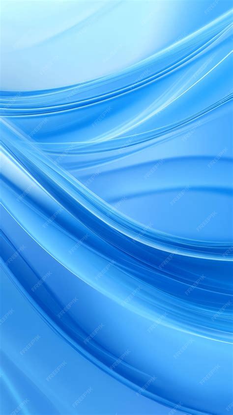 Blue Background With Soft Lines And Gradients Creating A Subtle Flowing