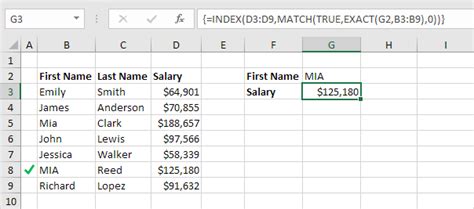 Case Sensitive Lookup In Excel Step By Step Tutorial