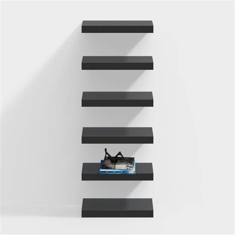 现代客厅置物架3d模型下载 置物架3d模型下载 免费3dmax模型库 酷家乐