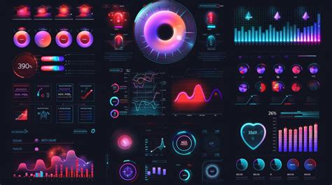 Dashboard Template With Charts Diagrams Online Statistics And Data Analytics Information Panel