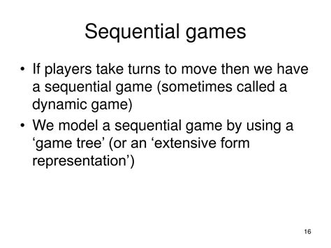 Ppt Chapter 4 Sequential Games Powerpoint Presentation Free Download