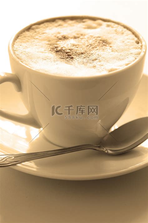一杯卡布奇诺高清摄影大图 千库网