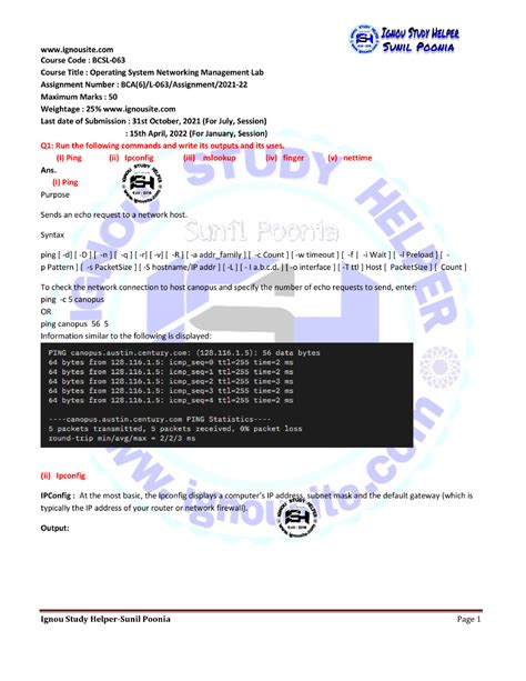 Bcsl 063 2021 22 Bcsl 063 2021 22 Bachelor Of Computer Application