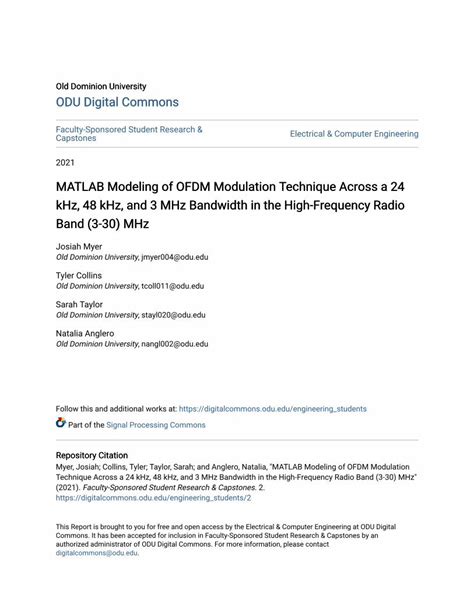 PDF MATLAB Modeling Of OFDM Modulation Technique Across A DOKUMEN TIPS