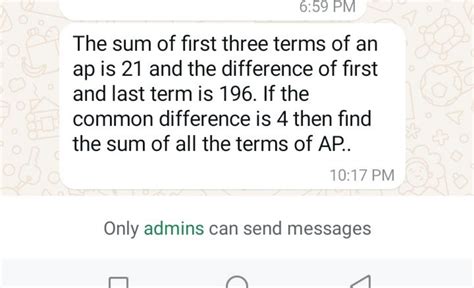 6 59 PMThe Sum Of First Three Terms Of An Ap Is 21 And The Difference O