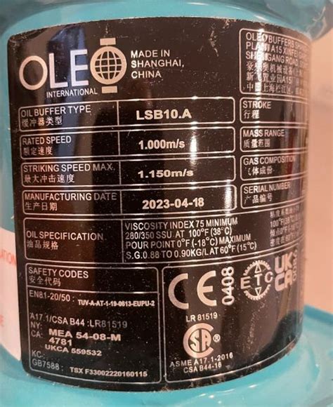 Oleo Lsb10a Oil Buffer W Spring New Free Shipping Far West Product Sales Oleo Lsb10a Oil Buffer W Spring New Free Shipping Far West Product Sales