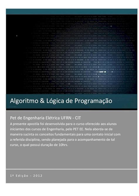 PDF Algoritmo Lógica de Programação PET EEpetee ct ufrn br wp content uploads 2013 08