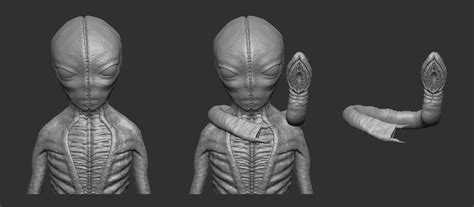 👽 Dreamcatcher 2003 Alien With Toilet Worm・ Obj File For 3d Printing・cults