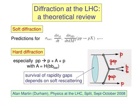 Ppt Diffraction At The Lhc A Theoretical Review Powerpoint