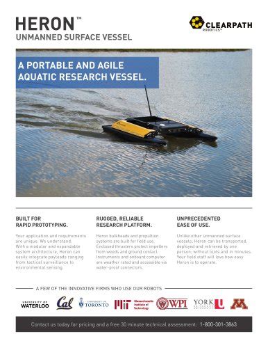 Heron Clearpath Robotics Pdf Catalogs Technical Documentation