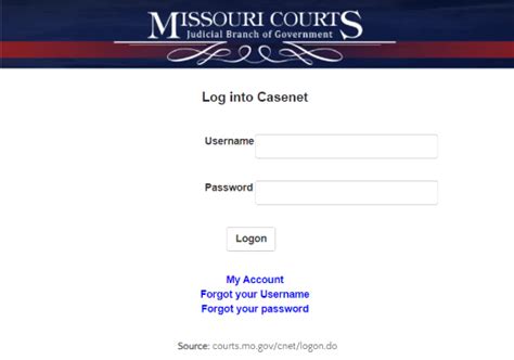 Casenet Login Entry Into Missouris Case Management System Mo