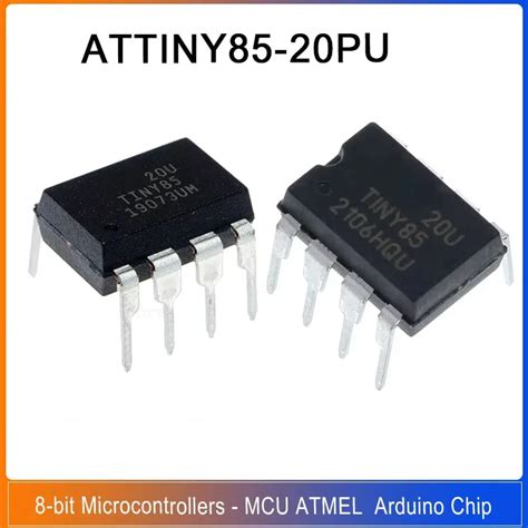 1 10pcs Attiny85 20pu Dip8 Attiny85 8 Bit Avr Microcontrollers Mcu