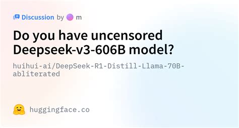 Huihui Ai DeepSeek R Distill Llama B Abliterated Do You Have Uncensored Deepseek V B Model