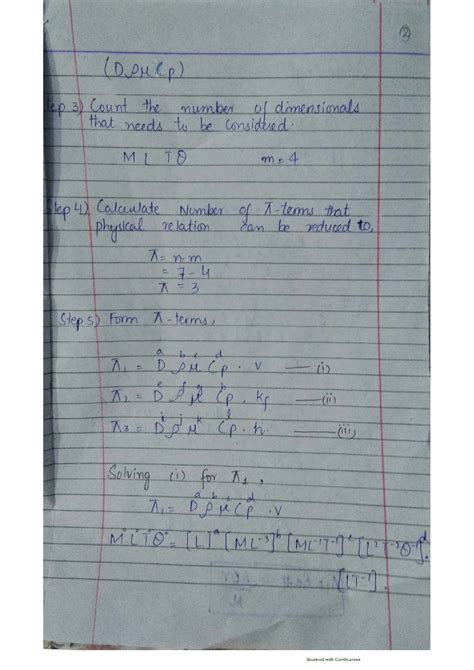 Solution Buckingham Pi Method Studypool Solution Buckingham Pi Method Studypool
