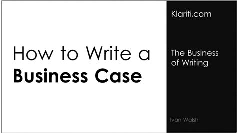 How To Write Your First Business Case Templates Forms Checklists For MS Office And Apple IWork
