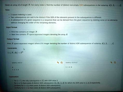 Given An Array A Of Length N For Every Index I Find The Number Of