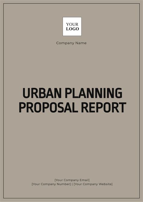 Free Proposal Report Templates Editable And Printable