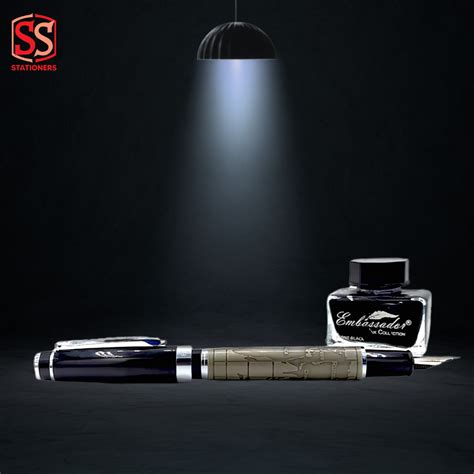 Embassador Premium World Map Design T Set Of Fountain And Roller