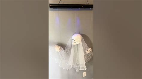 Gemmy Floating Ghost Sounds Animated Lighted Halloween Decoration